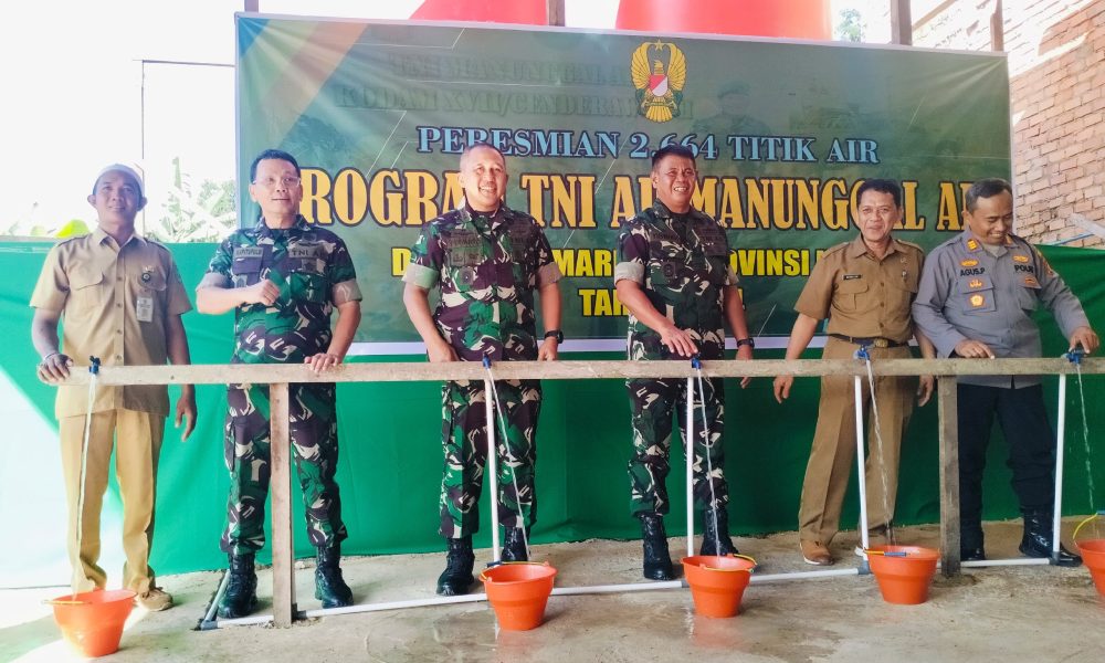 Peresmian Sumur Bor Air Bersih Gerakan TNI Manunggal Air Tahun 2024 Kodim 0901/Samarinda ...